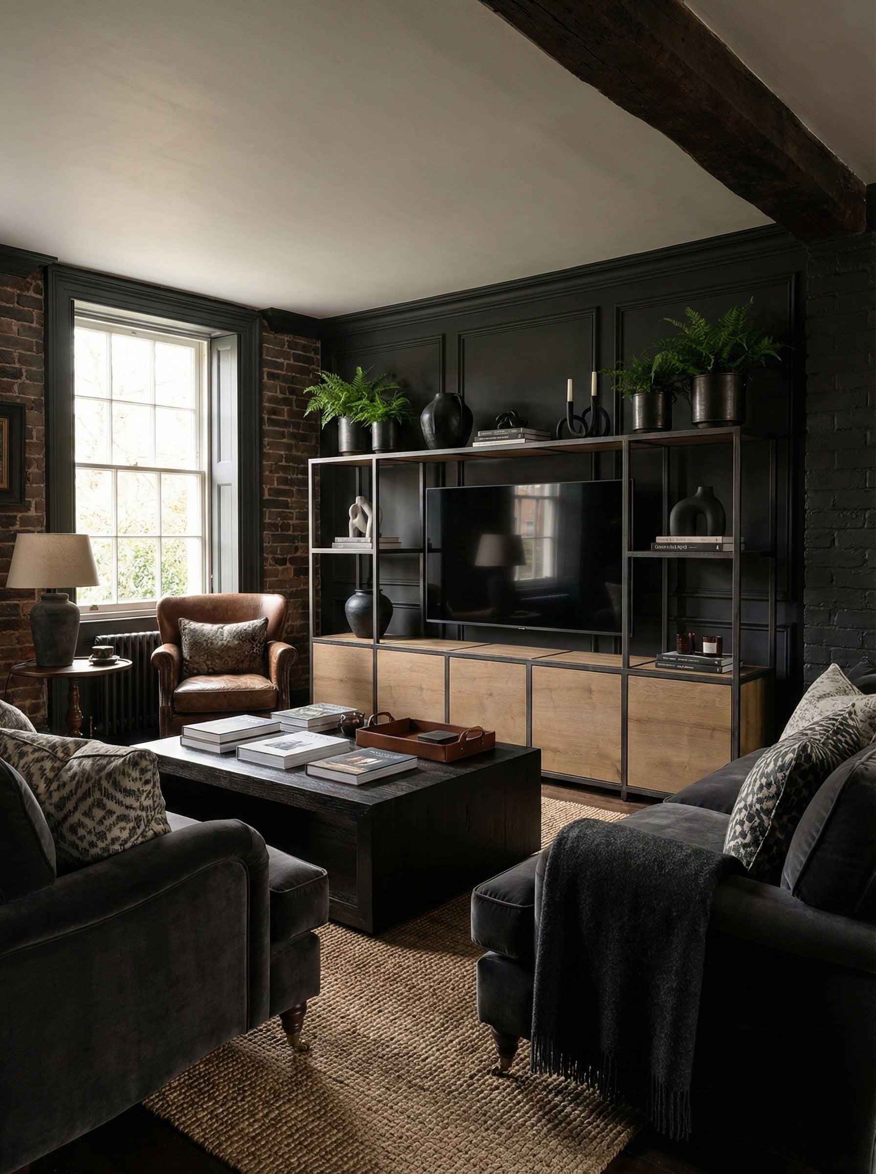 Bossall | Modular TV Unit with Shelves And Storage | Shelved