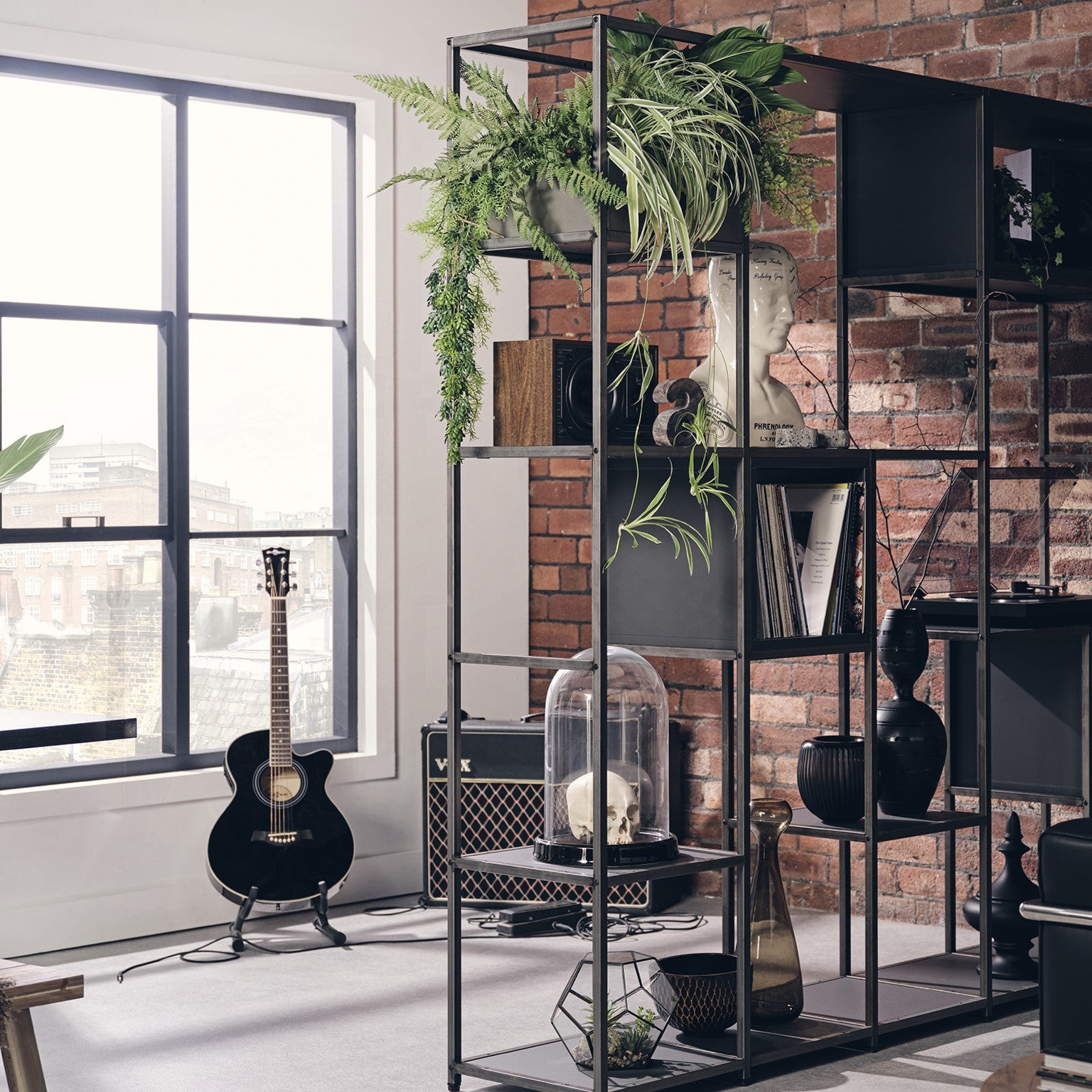 Stylish and Functional Using Shelves as Room Dividers