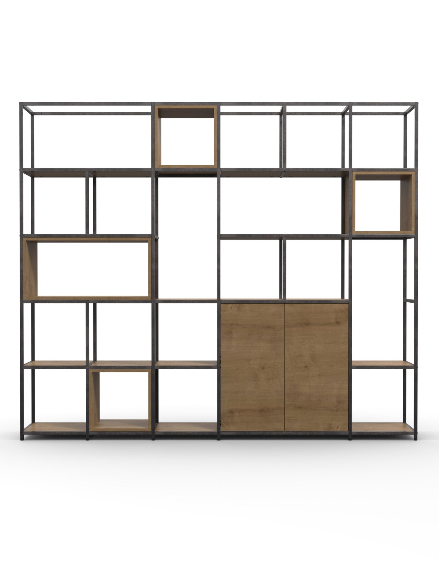 Menethorpe | Modular Shelving with Cubby Boxes | Shelved
