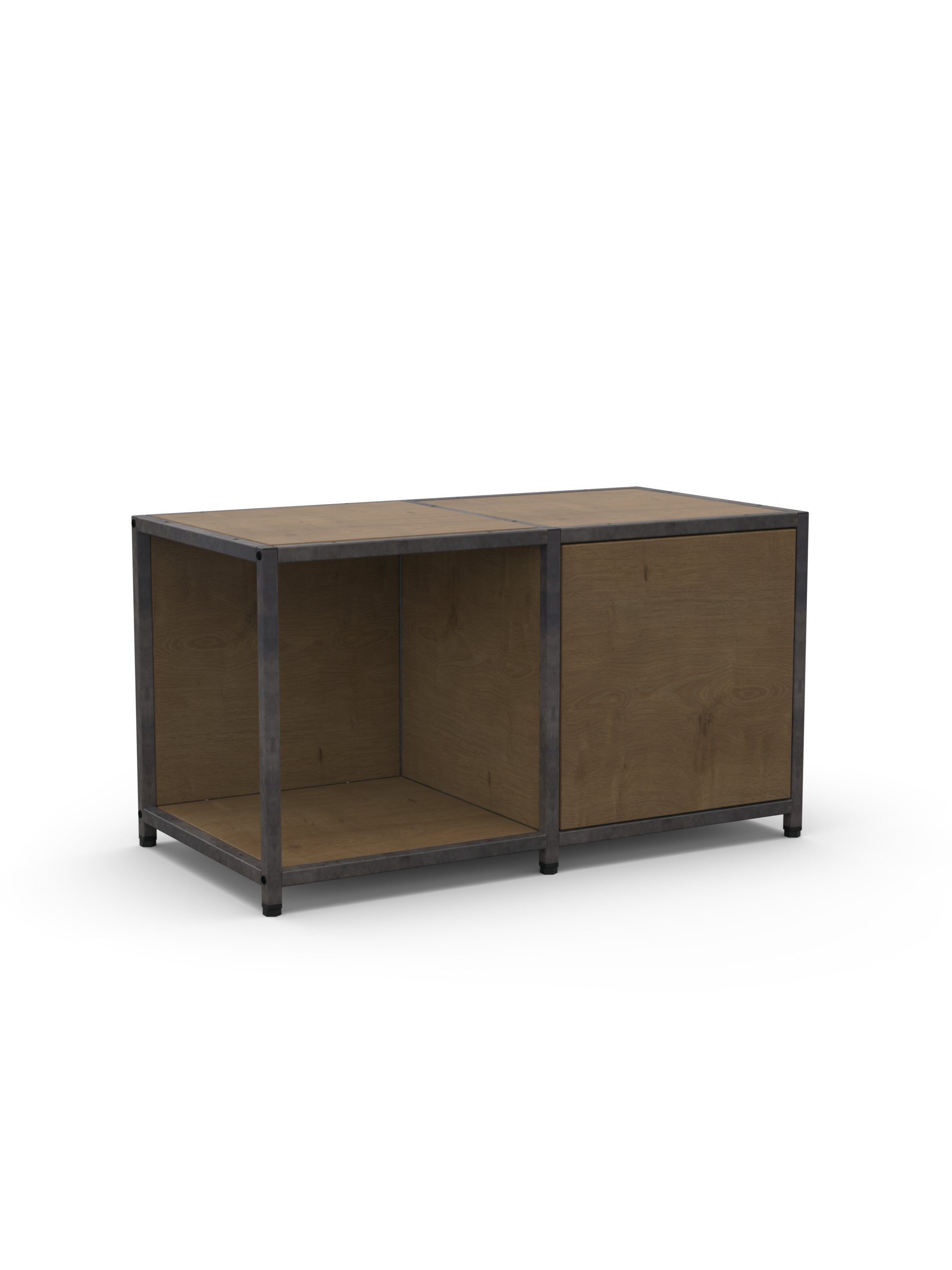 Westerdale | Modular Hallway Unit With Low Single Cupboard | Shelved
