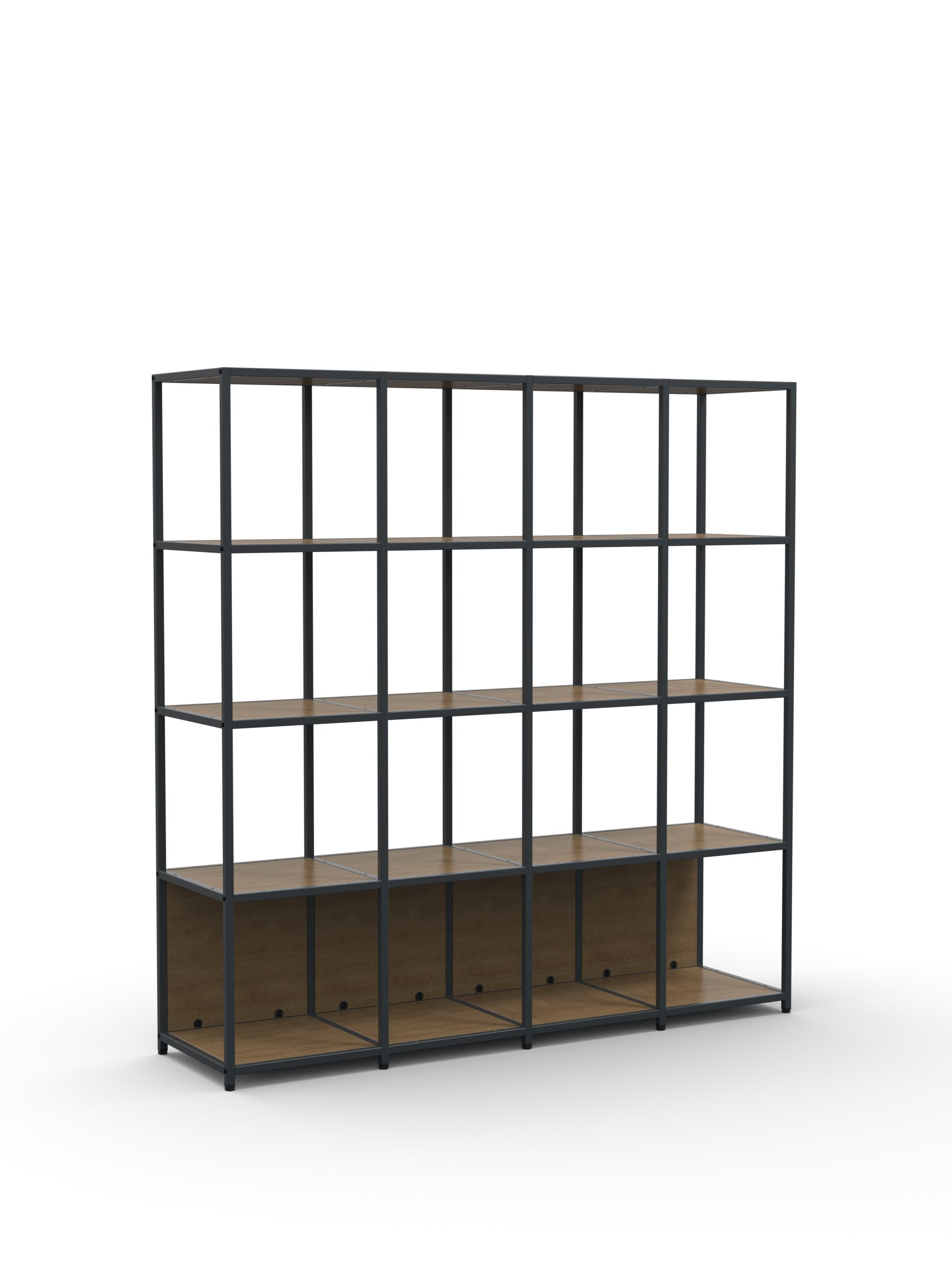 Hartoft | Modular Shelving With 16 Square Shelves | Shelved